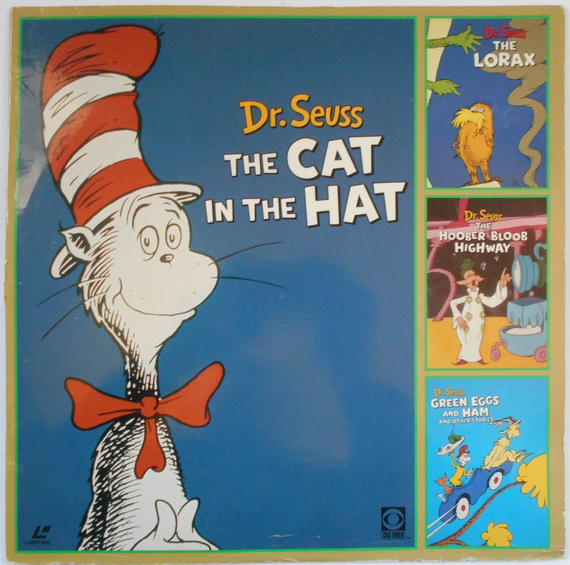 LASERDISC - the Cat in the Hat by Dr. Seuss - the Lorax, Green Eggs and ...