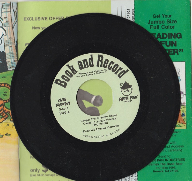 Casper, Jungle Friends Book and Record Set - Peter Pan Records 1973 - Etsy