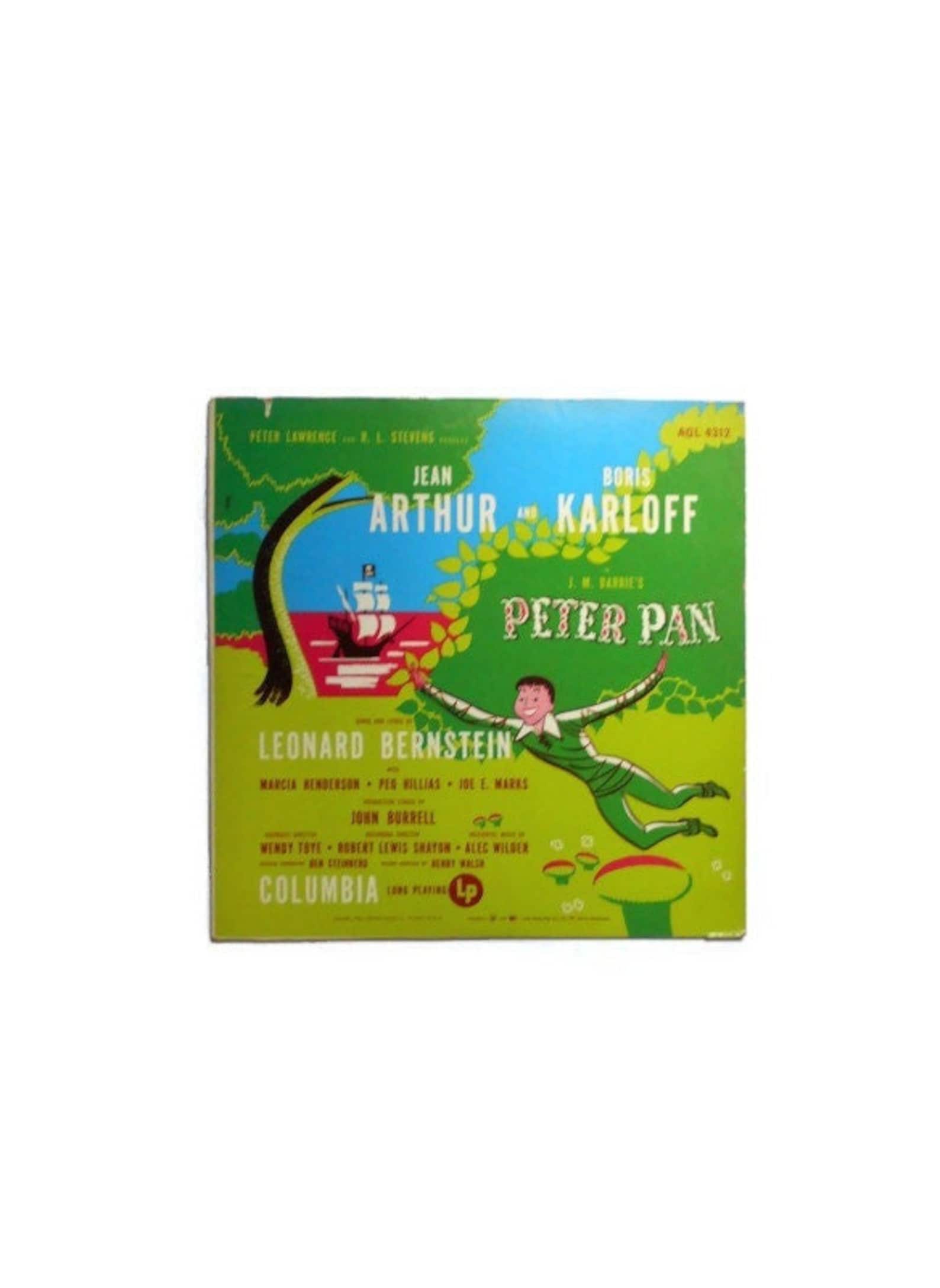 Peter Pan Children's Record 33 RPM LP - J.m.barrie - Jean Arthur, Boris ...