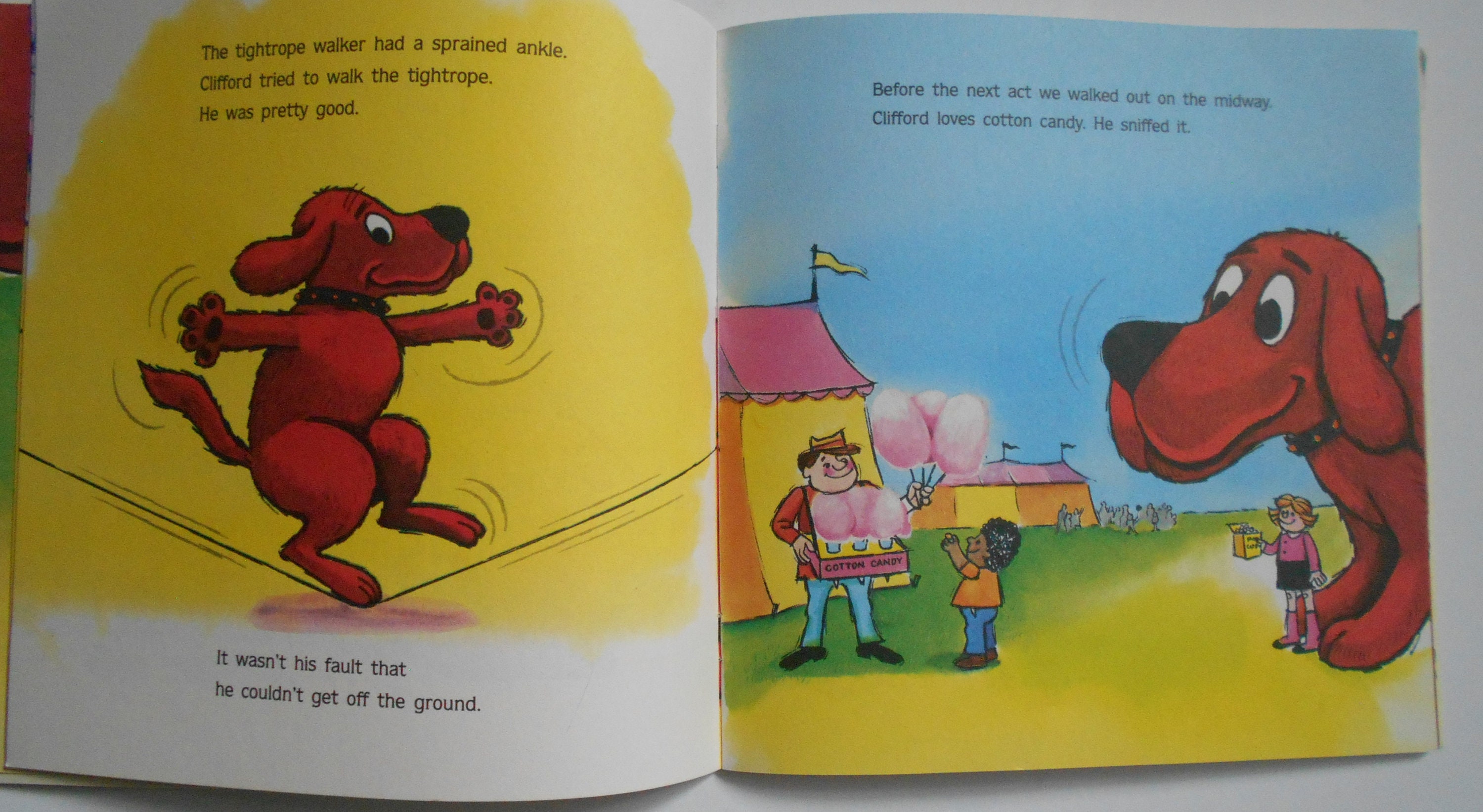 7 Clifford the Big Red Dog Books: Word Book at the Circus and - Etsy