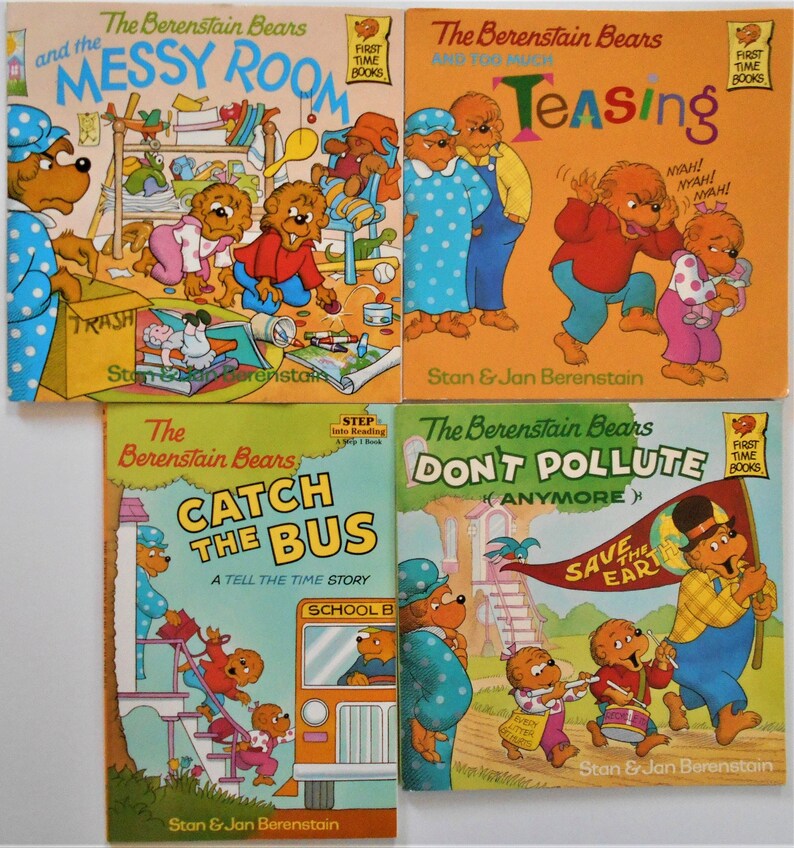 4 Berenstain Bears Paperback Books: Don't Pollute - Etsy