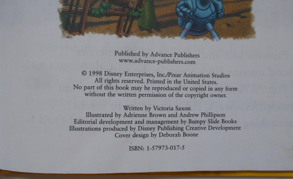 Flik the Inventor Disney's A Bug's Life Hardback Children's Book - Etsy