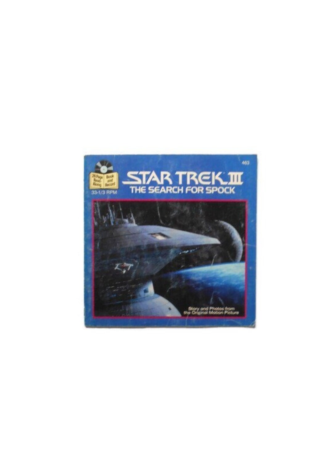 Star Trek III the Search for Spock Book and Record Set 33 RPM 7 INCH ...