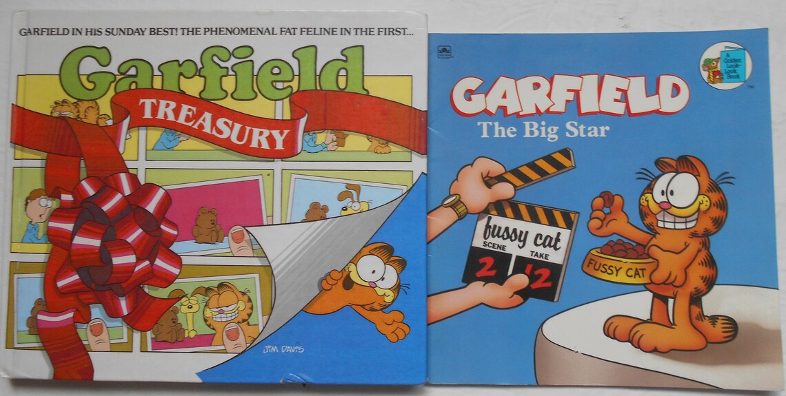 Garfield Treasury & Garfield the Big Star by Jim Davis - Classic Comic ...