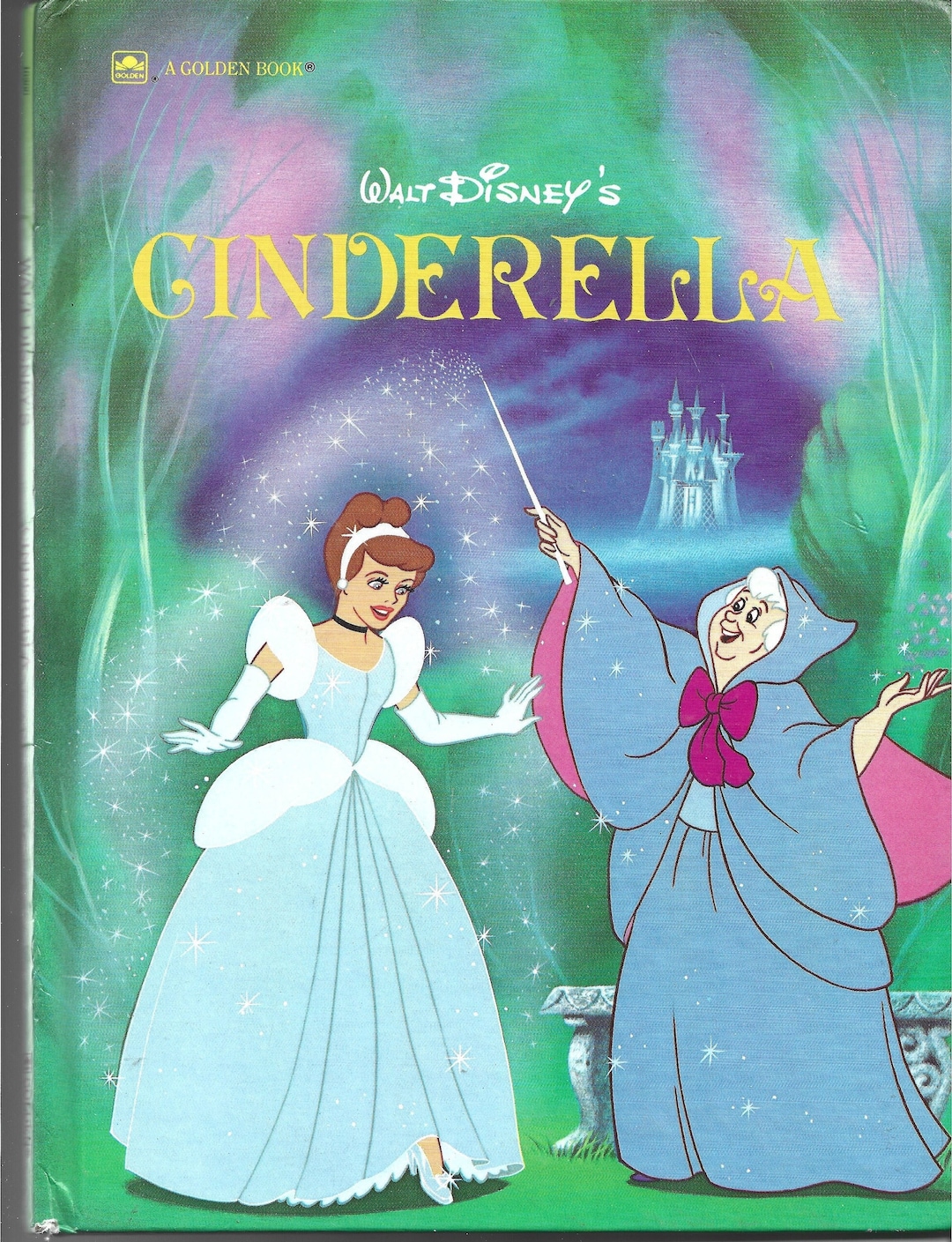 Walt Disney's Cinderella A Golden Book Hardback 1986 - Etsy