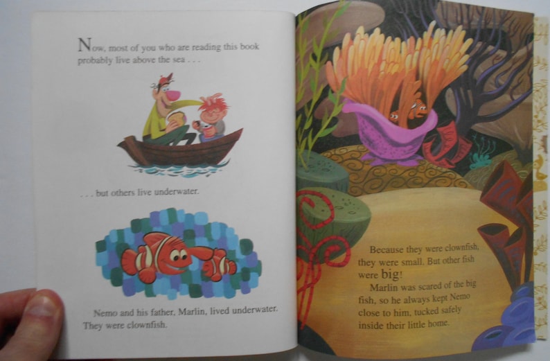 Disney's Pixar Finding Nemo Little Golden Book Hardback - Etsy