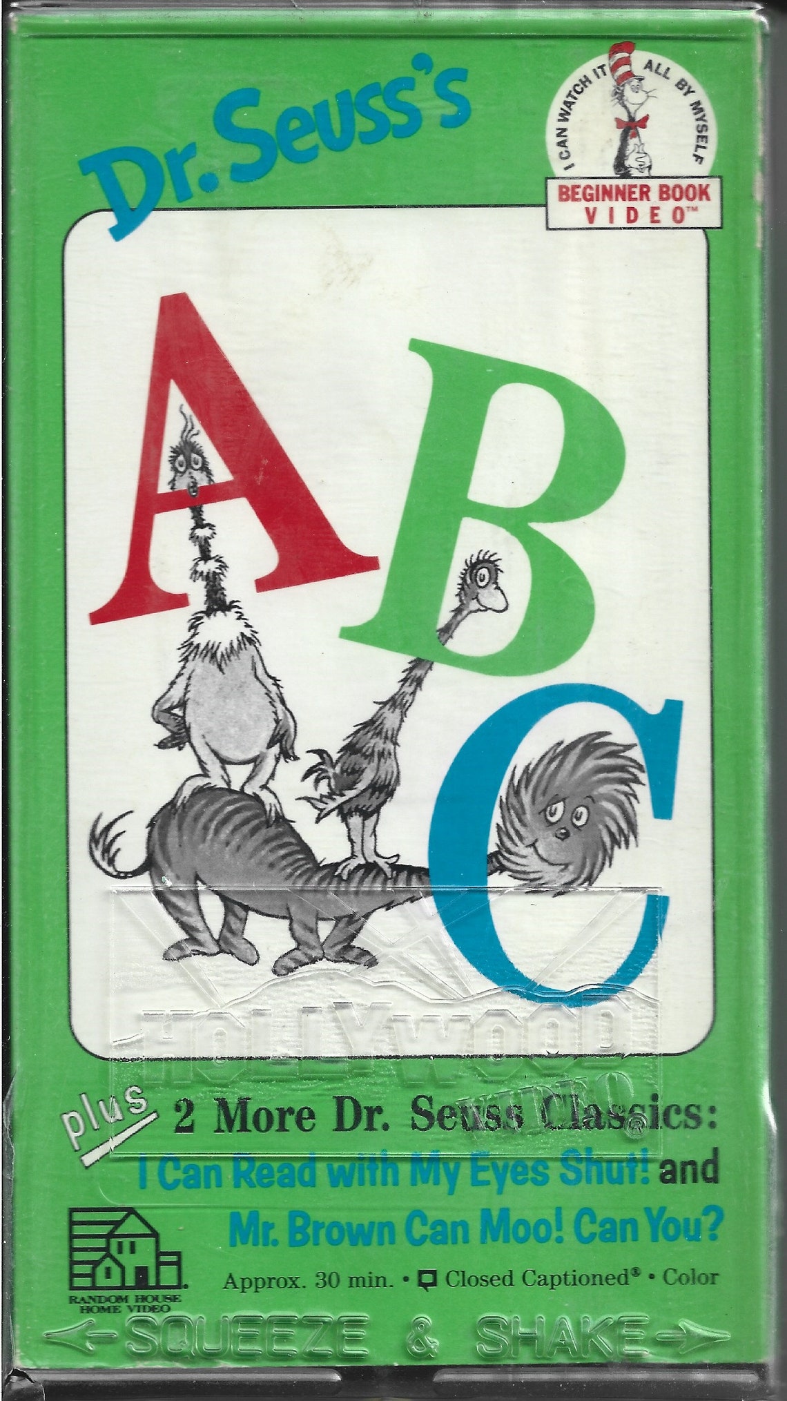 Dr. Seuss's ABC Video VHS Cassette With I Can Read With My - Etsy