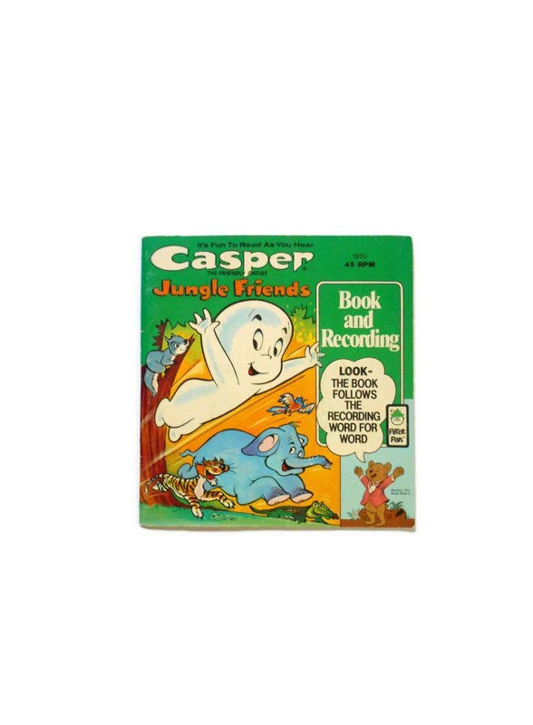 Casper, Jungle Friends Book and Record Set - Peter Pan Records 1973 - Etsy