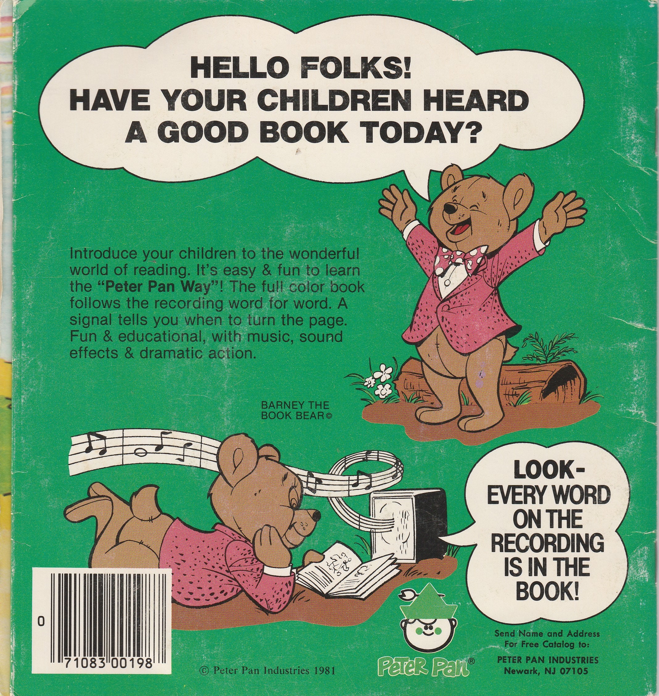 Casper, Jungle Friends Book and Record Set Peter Pan Records 1973 - Etsy