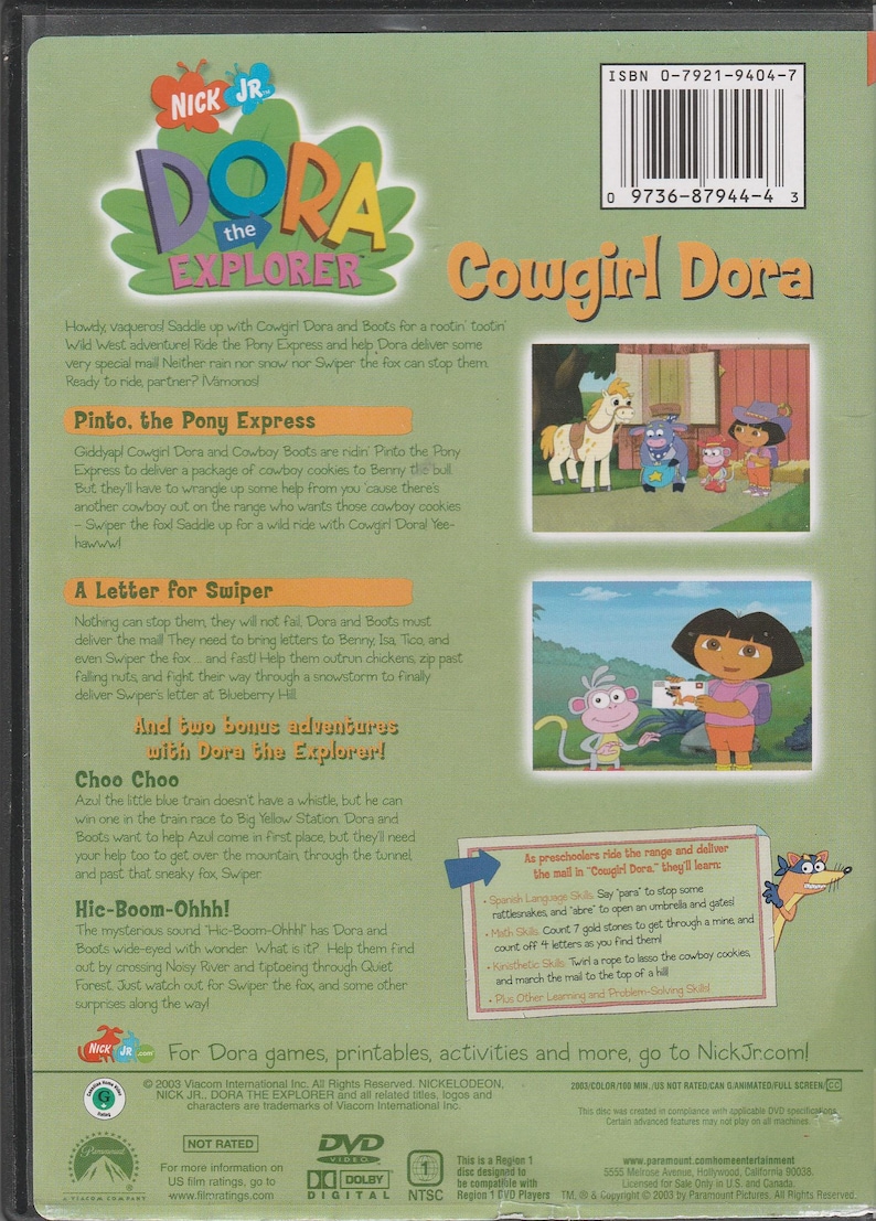 DVD * Dora the Explorer: Cowgirl Dora * Four Episodes From the ...