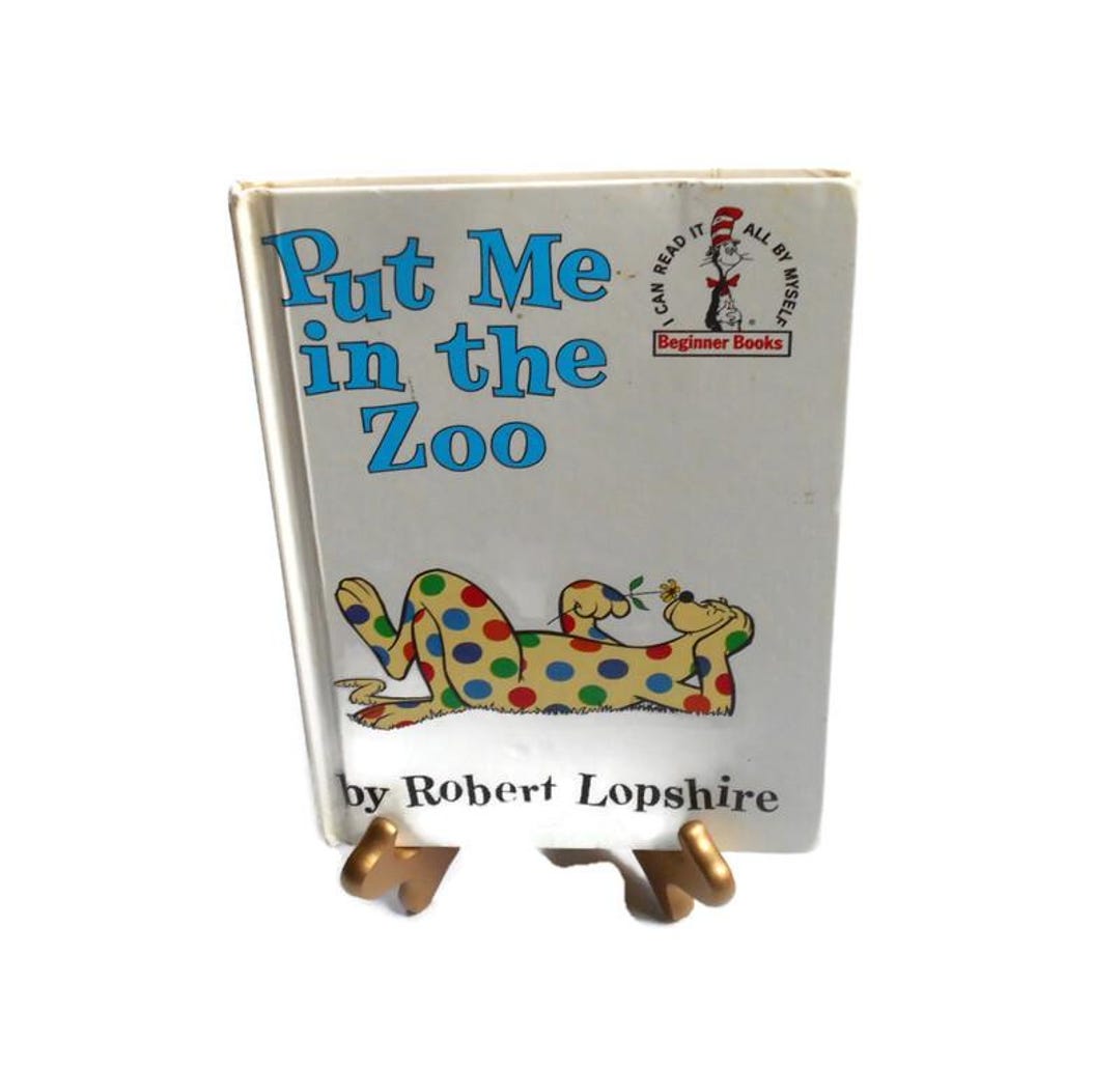 Put Me in the Zoo by Robert Lopshire - Beginner Books 1988 - Etsy