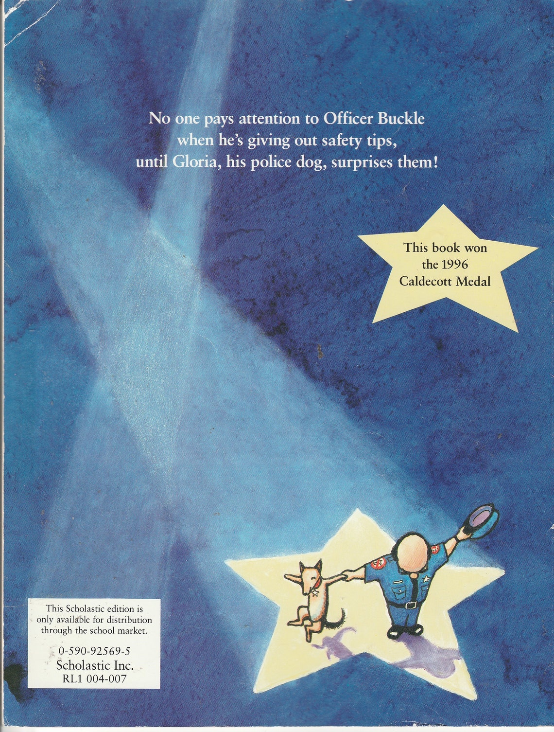 Officer Buckle and Gloria by Peggy Rathmann Scholastic Books Paperback ...