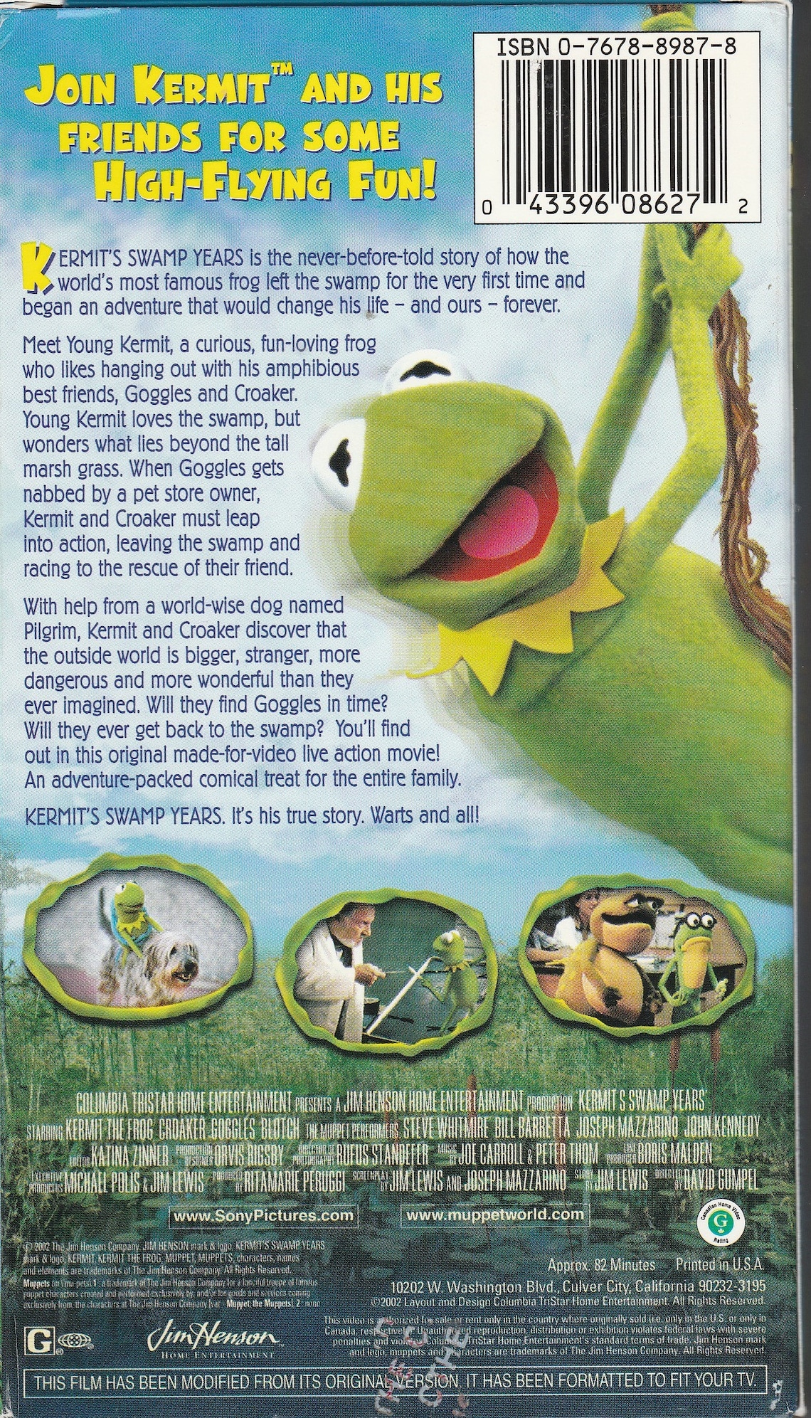 VHS Jim Henson Presents: Kermit, the Swamp Years Muppet Movie 2002 - Etsy
