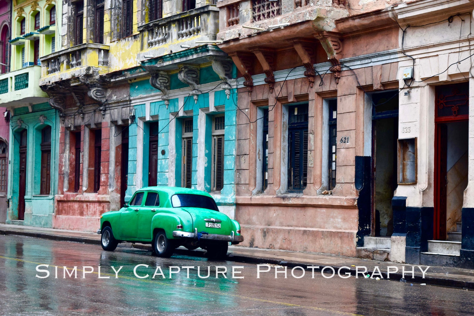 Cuban Street Car - Print - Etsy