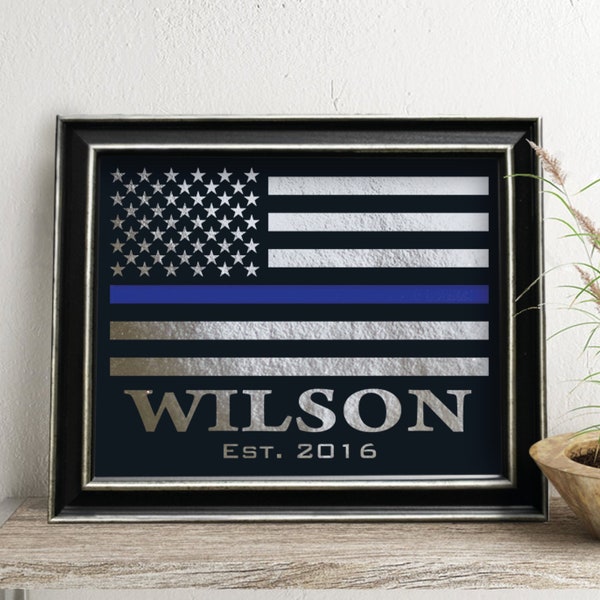 Thin Blue Line - Etsy