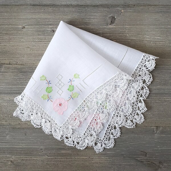 Antique Lace Handkerchief - Etsy