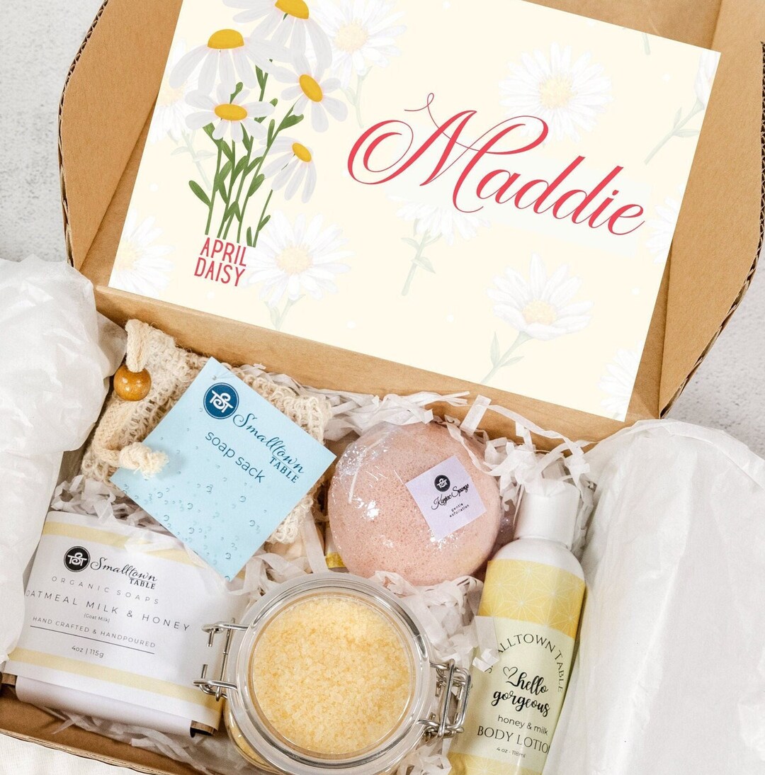 Birth Flower Gift, Birthday Month Flower Gift, Self Care Package for ...