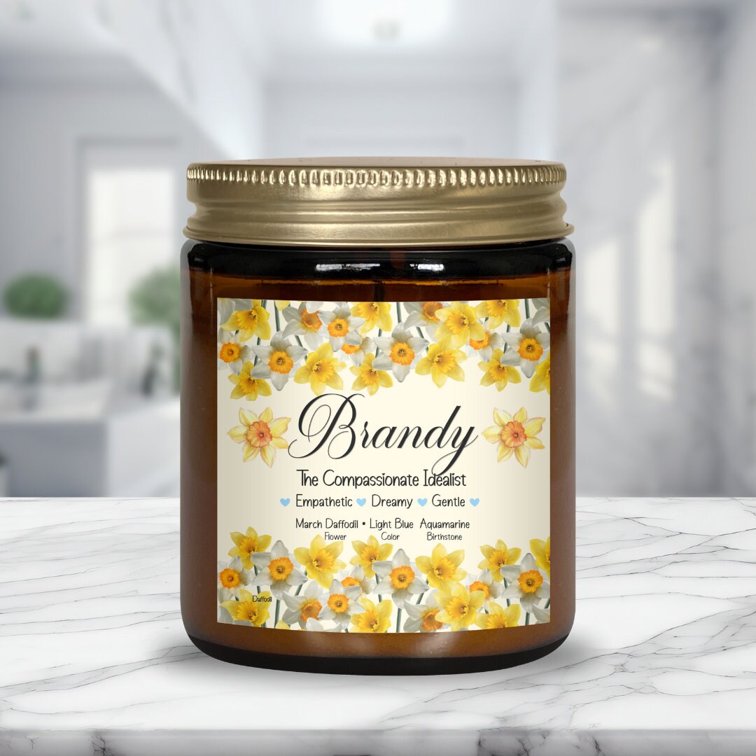 August Birth Flower Candle - Custom Birthdate Candle for Her ...