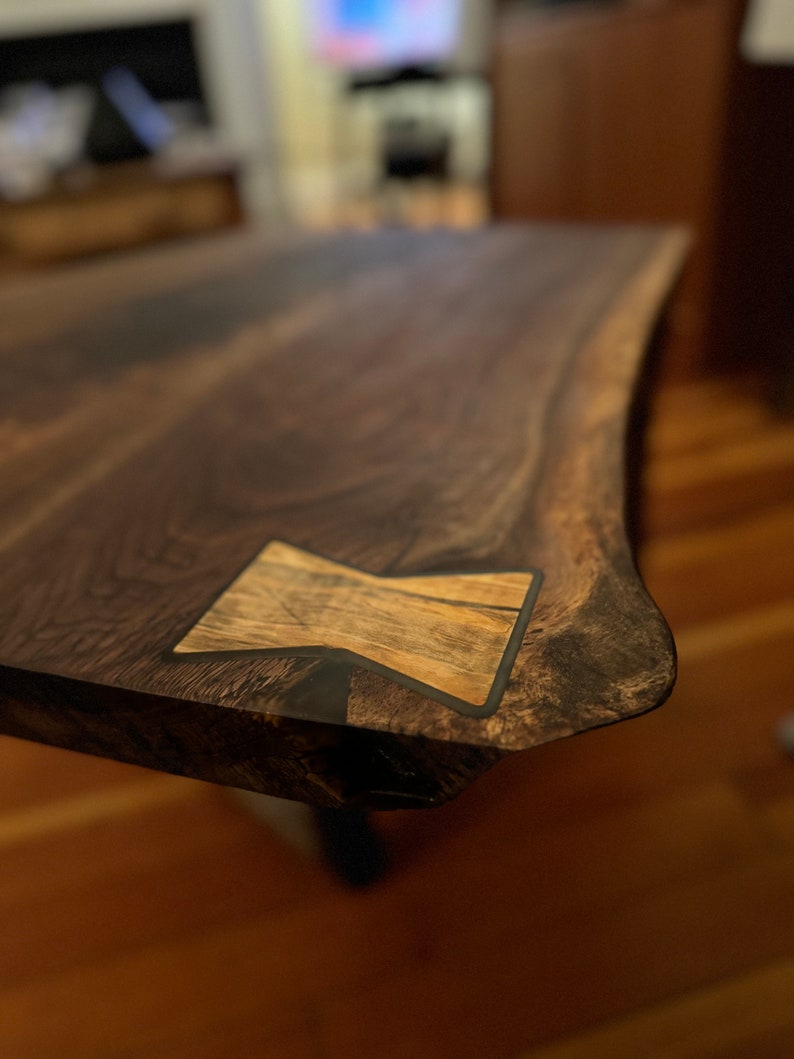 Black Walnut Crotch Waterfall Coffee Table - Etsy