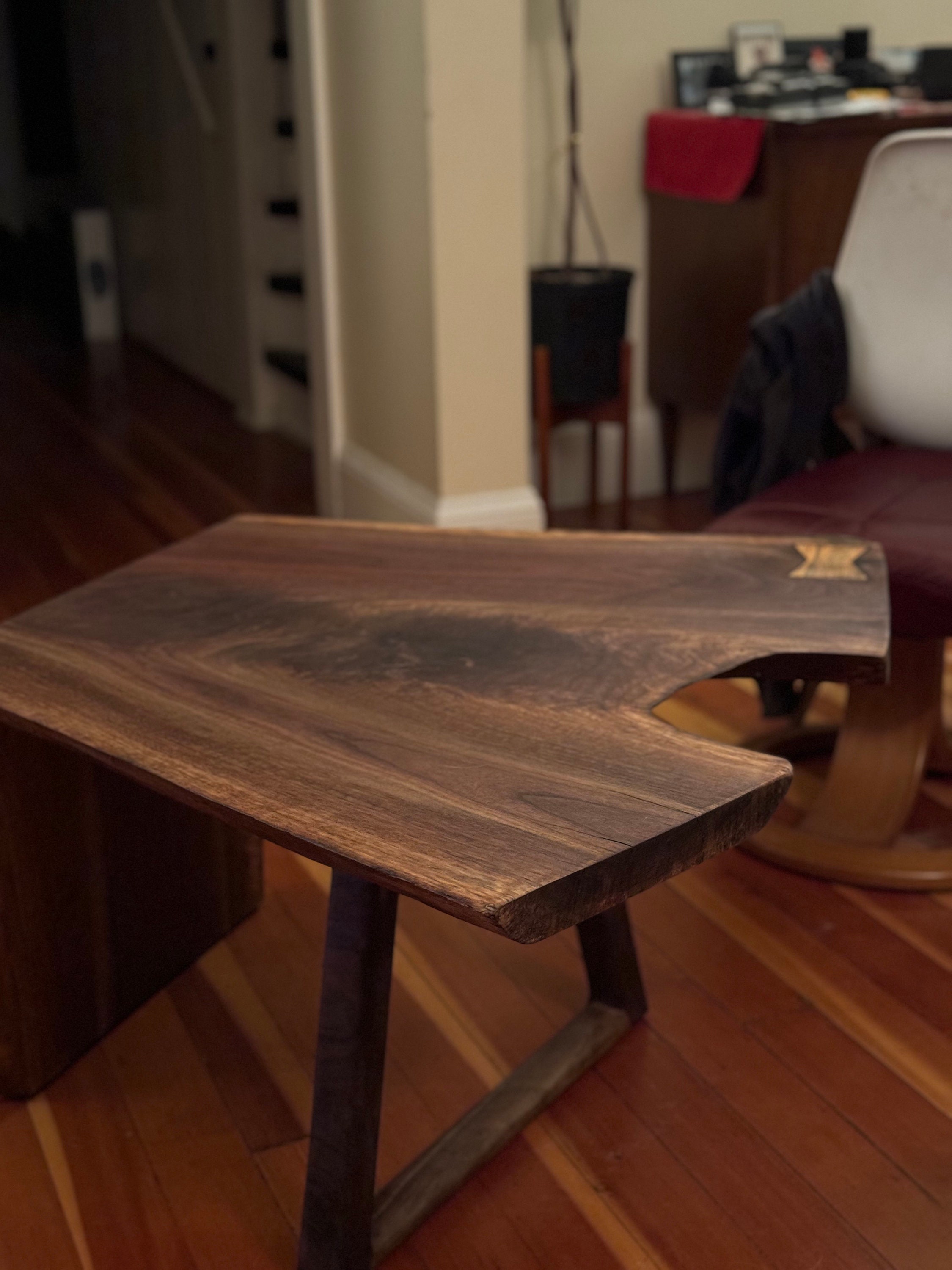 Black Walnut Crotch Waterfall Coffee Table - Etsy