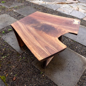 Black Walnut Crotch Waterfall Coffee Table - Etsy