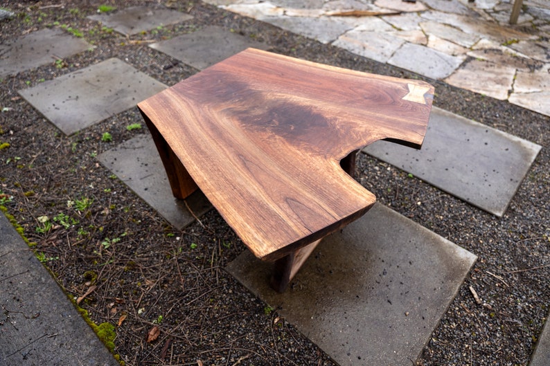 Black Walnut Crotch Waterfall Coffee Table - Etsy