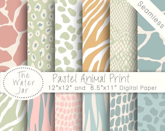 Digital Paper Animal | Etsy