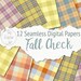 Lumberjack Digital Paper, Buffalo Plaid Check in Red, White, Black and ...