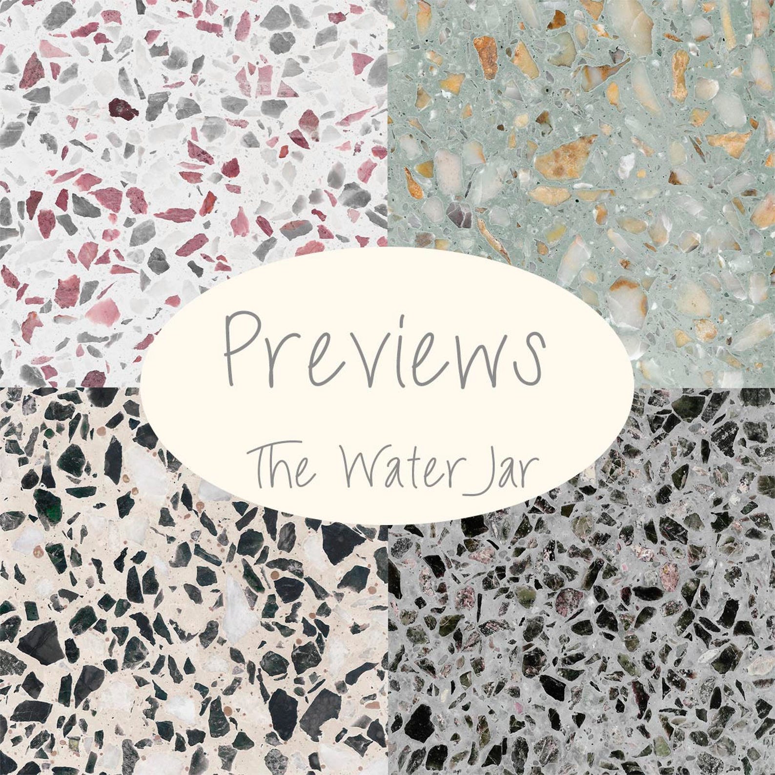 Terrazzo Digital Paper, Terrazzo Patterns for Wallpaper or Backgrounds ...