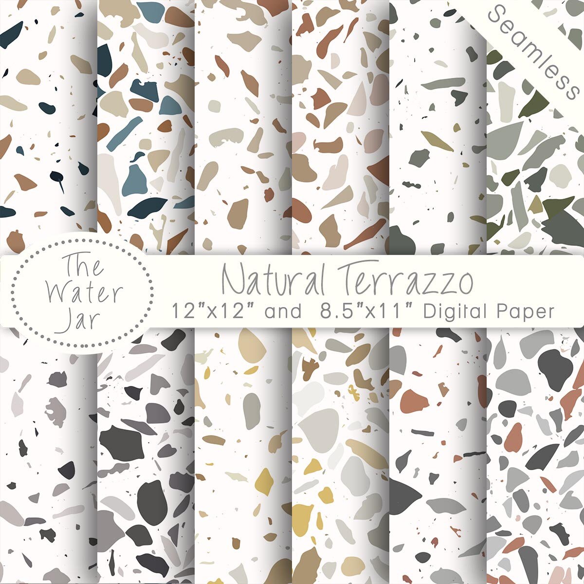 Digital Terrazzo Designs, Natural Terrazzo Tile Patterns, Terrazzo ...