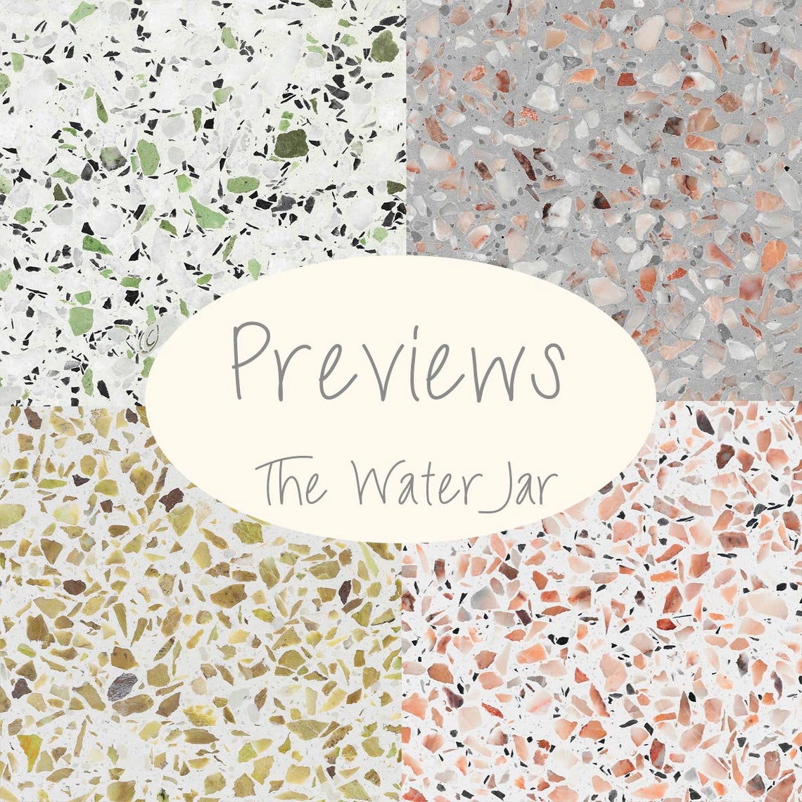 Terrazzo Digital Paper, Terrazzo Patterns for Wallpaper or Backgrounds ...