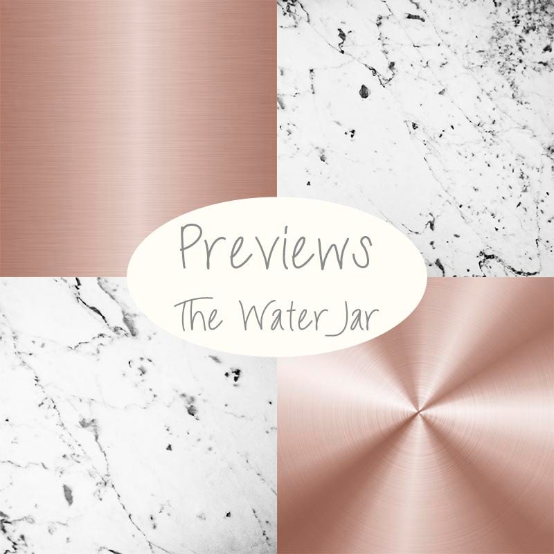 Marble and Rose Gold Digital Paper Commercial Use Digital - Etsy