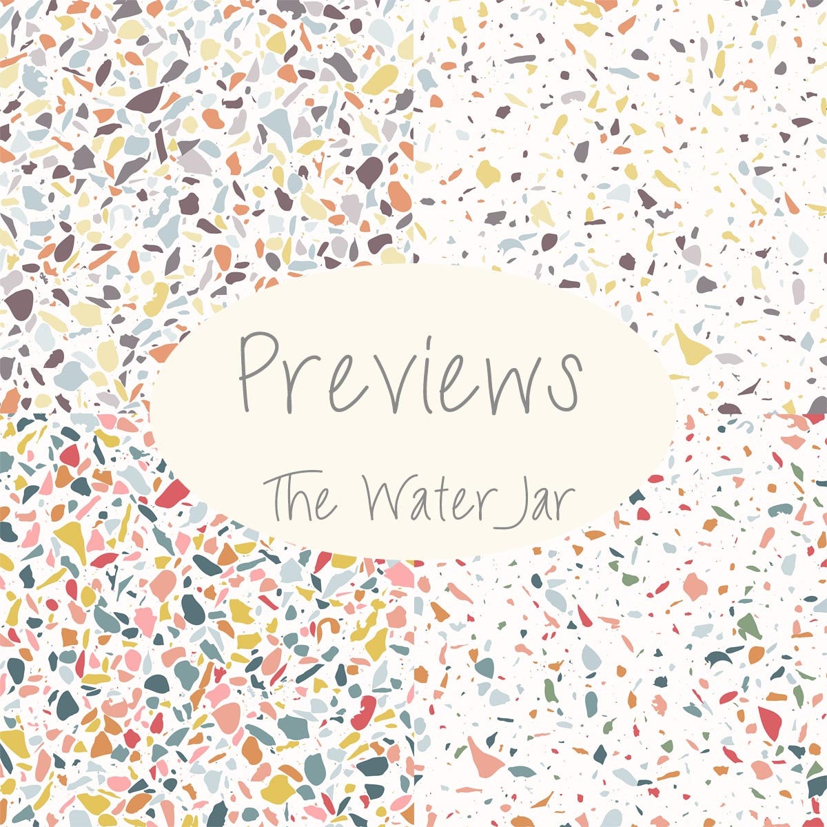 Colorful Terrazzo Digital Wallpaper, Digital Terrazzo Designs, Italian ...