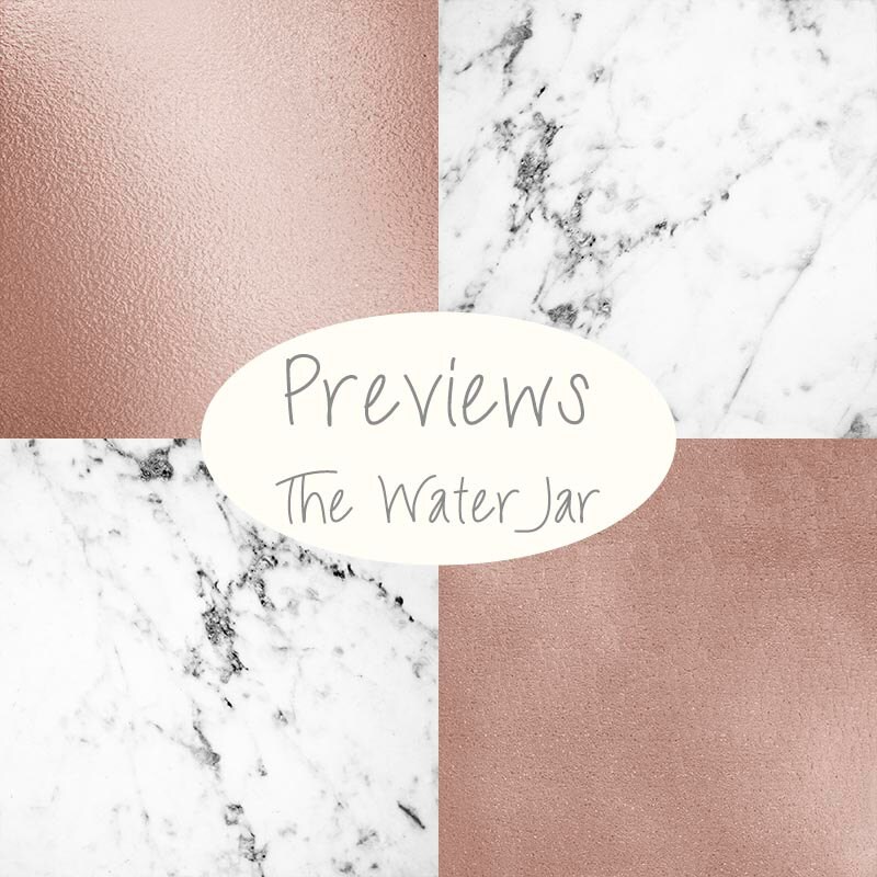 Marble and Rose Gold Digital Paper Commercial Use Digital - Etsy