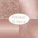 Rose Gold Digital Paper Pack With Rose Gold Metallic Glitter, Gold ...