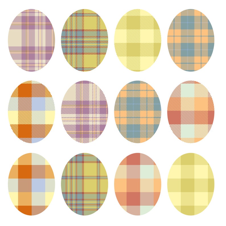 Fall Check Digital Paper Rustic Plaid Digital Designs - Etsy