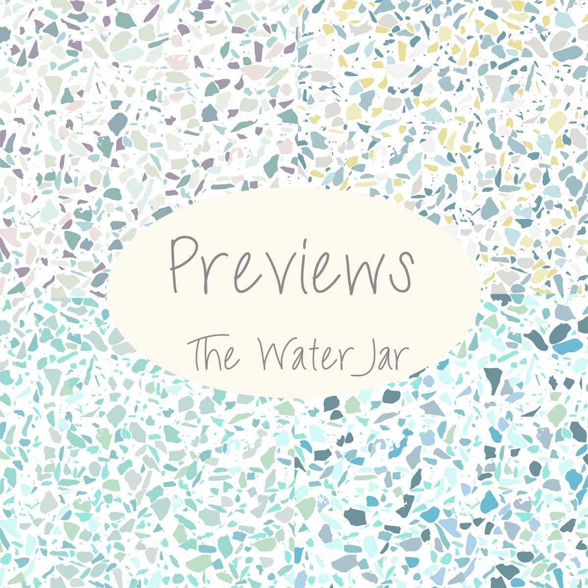 Seamless Terrazzo Digital Paper Pack in Pastel, Pastel Terrazzo Designs ...