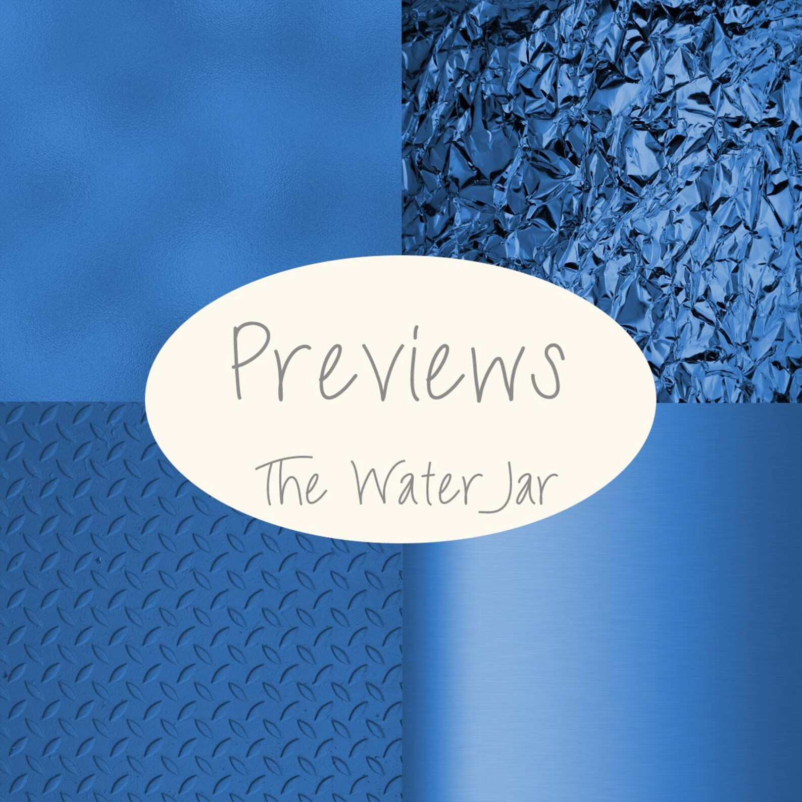 Blue Metallic Texture Digital Papers and Vibrant Electric Blue Metallic ...