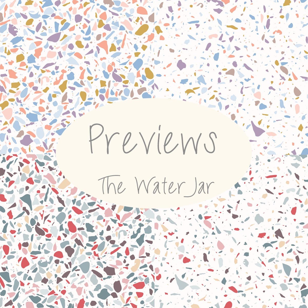 Colorful Terrazzo Digital Wallpaper, Digital Terrazzo Designs, Italian ...