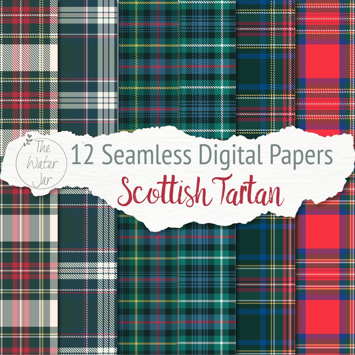Scottish Tartan Digital Paper Seamless Tartan Patterns - Etsy