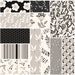 Black & White Digital Paper Pack, Pattern Designs for Commercial Use ...