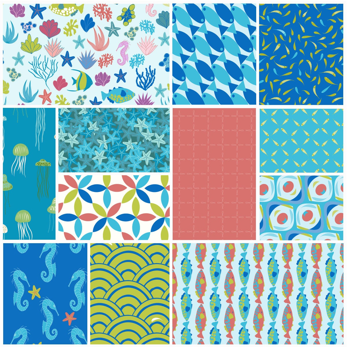 Ocean Themed Digital Paper Pack, Under the Sea Printable Paper ...