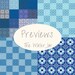 Moroccan Tile Digital Paper Pack, Blue Moroccan Pattern Digital ...