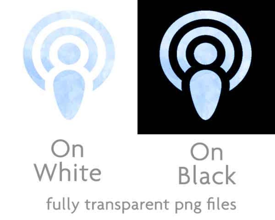 Blue Watercolor Social Media Icons Social Icons, Pale Blue Website ...