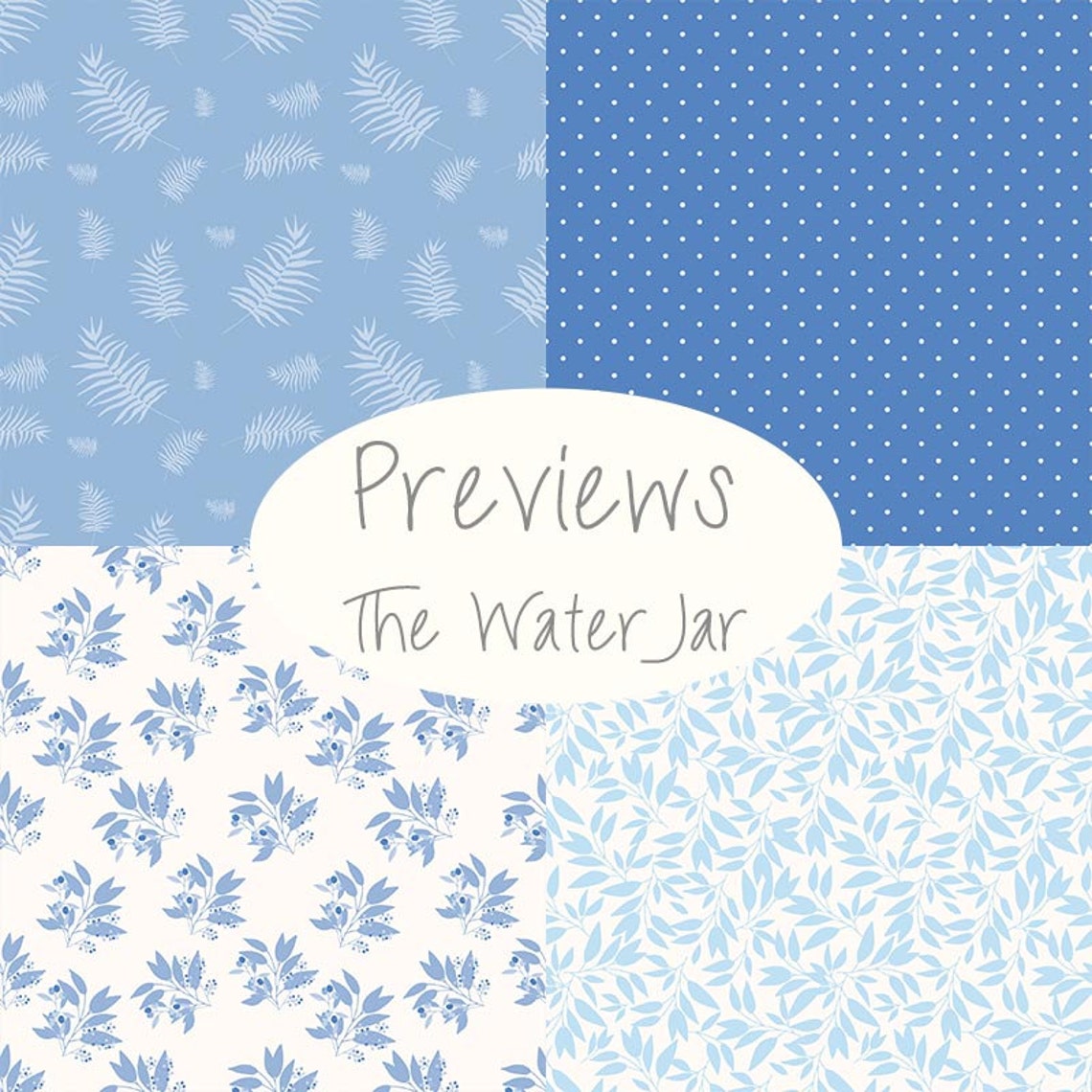 Baby Boy Blue Digital Paper Pack SEAMLESS, China Blue Patterns, Baby ...