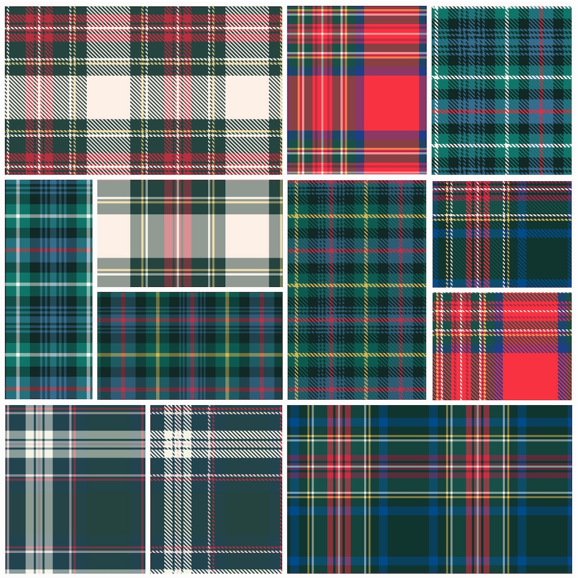 Scottish Tartan Digital Paper Seamless Tartan Patterns | Etsy UK