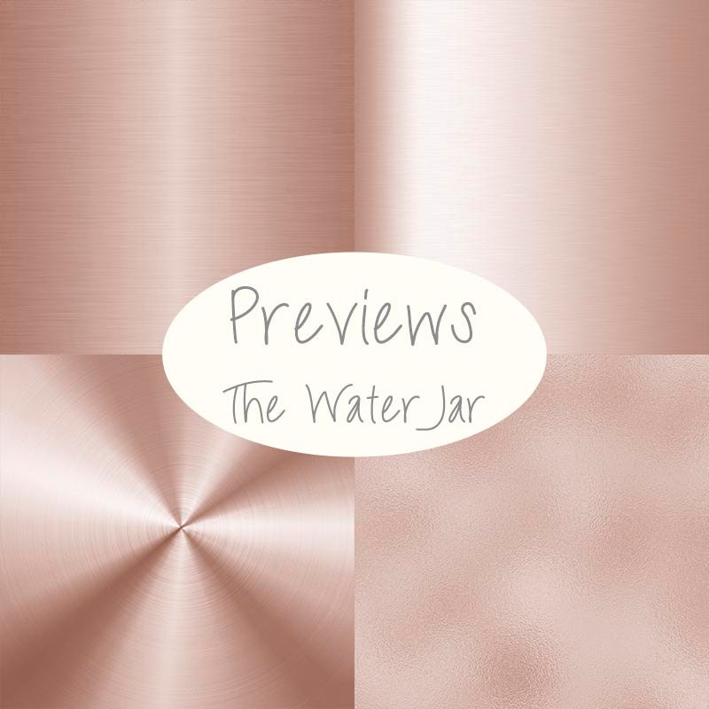 Rose Gold Digital Paper Pack With Rose Gold Metallic Glitter, Gold ...