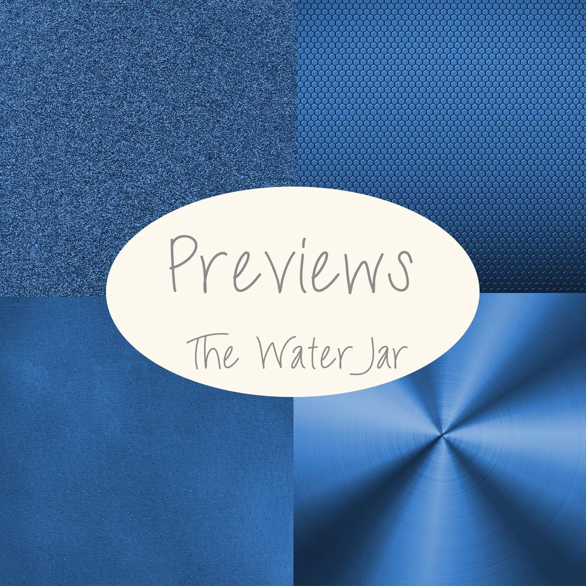 Blue Metallic Texture Digital Papers and Vibrant Electric Blue Metallic ...