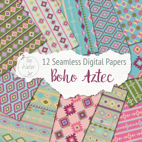 Paper Aztec Wallpaper - Etsy