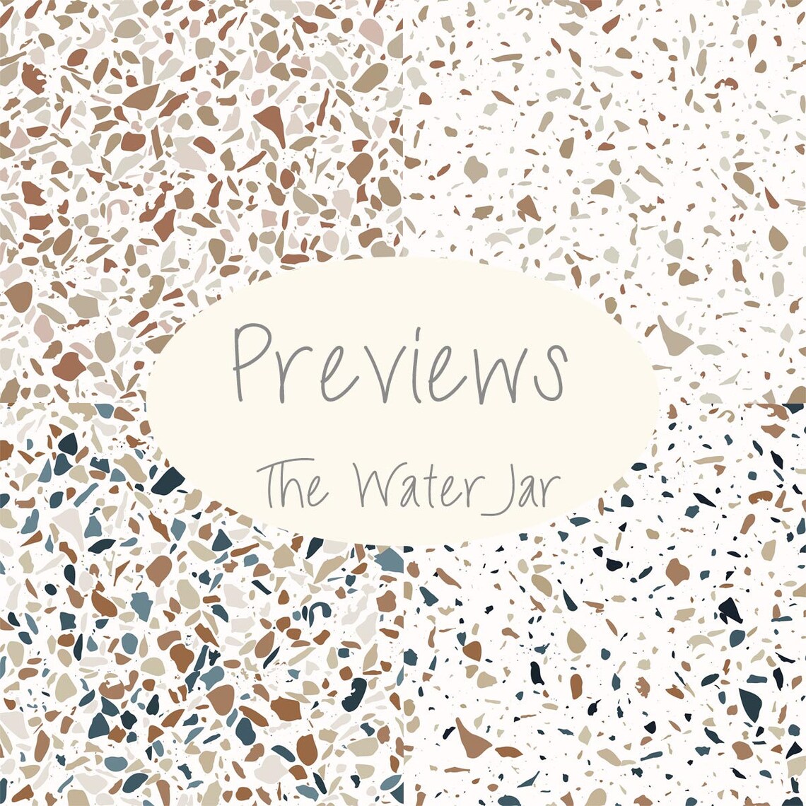 Digital Terrazzo Designs, Natural Terrazzo Tile Patterns, Terrazzo ...